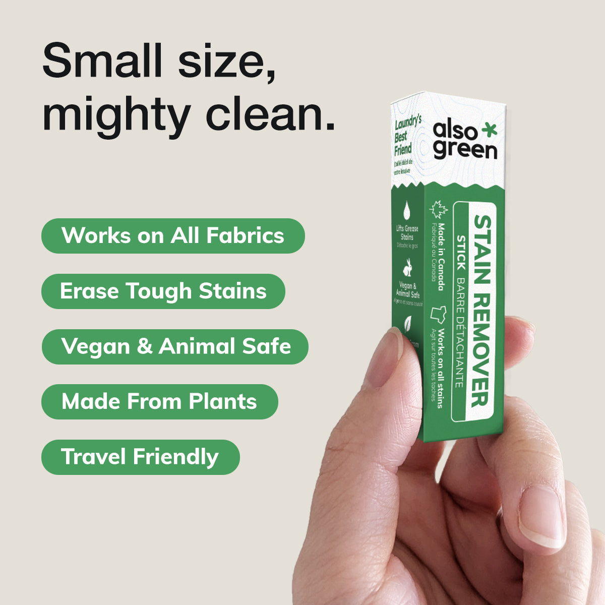 Stain Remover – Compact Stain Fighting Formula, Vegan, Works on All ...