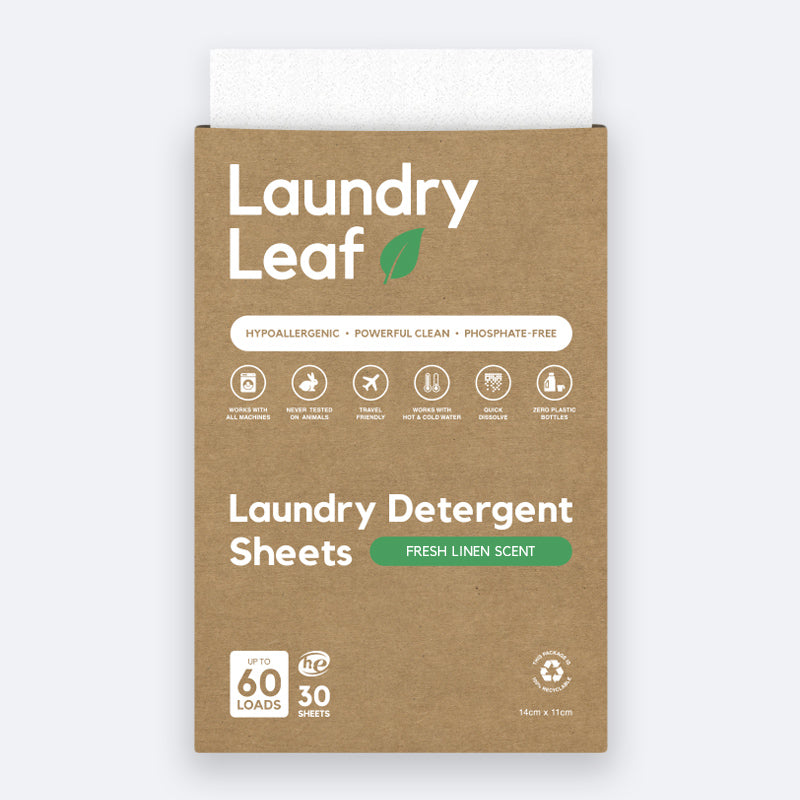 Eco-Friendly Laundry Leaf Detergent Sheets – 60 Loads – Also Green